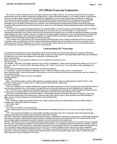 Army Complete Transcript Pdf