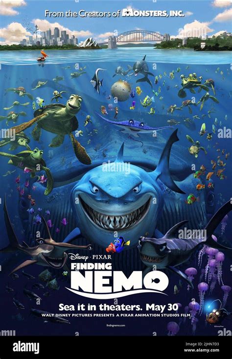 Crush Bloat Anchor Bruce The Shark Marlin Dory Chum Poster