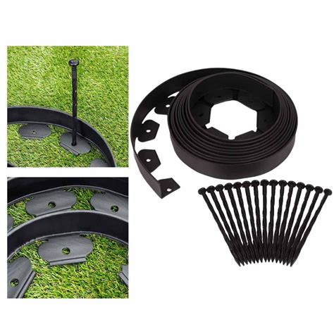 5m Garden Edging Plastic Lawn Edger Border Grass G Grandado