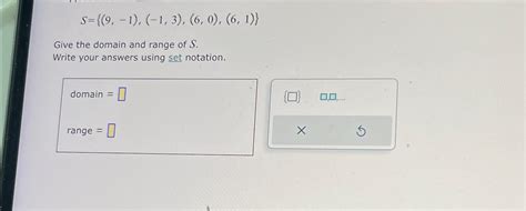 Solved S 9 1 136061 Give The Domain And