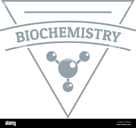Biochemistry Logo Simple Gray Style Stock Vector Image And Art Alamy