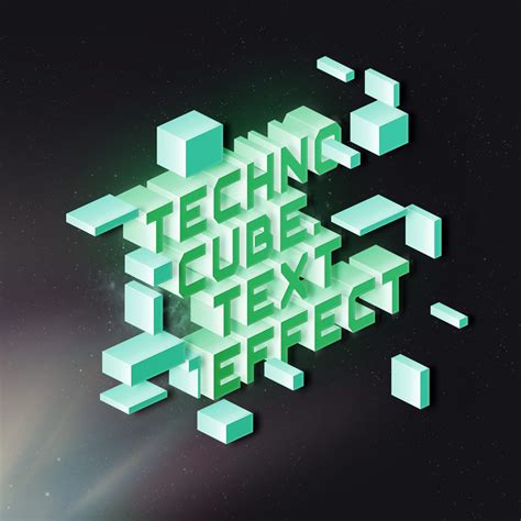 Psd 3d Cube Text Effect Pixeden Club