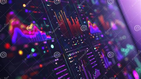 Vibrant Data Visualizations With Generative Ai Stock Image Image Of Visualization Generative