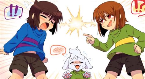 Frisk Vs Chara For Asriel Undertale Game Anime Undertale Undertale
