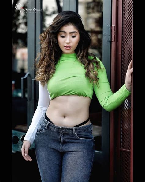 Simran Pareek In Green Top Rnavelnsfw