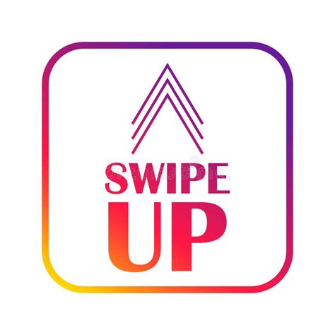 Swipe Up Set Of Buttons For Social Media Arrows Buttons And Web Icons For Advertising Stock