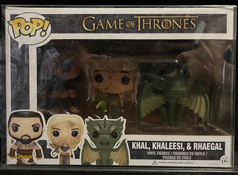 Game Of Thrones Khal Khaleesi And Rhaegal Pop Vinyl 3 Pack Rogue