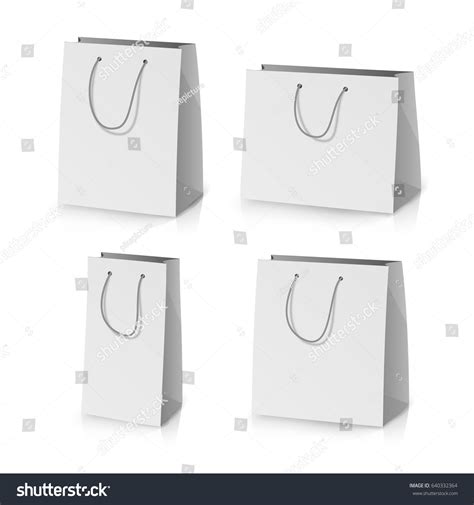 빈 용지 가방 템플릿 벡터 세트 스톡 벡터로열티 프리 640332364 Shutterstock