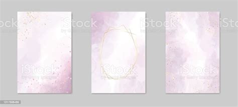 황금선 프레임 얼룩이 있는 추상먼지 라벤더 액체 수채화 배경 파스텔 대리석 알코올 잉크 그리기 효과 아크릴 유체 아트 페인팅의