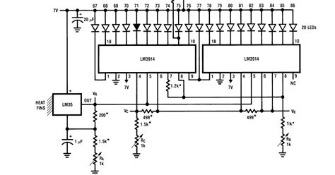 Bar Graph Temperature Indicator Using Lm35