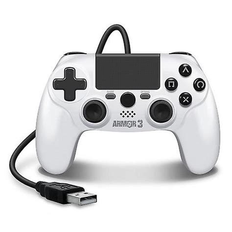 Wired Game Controller For Ps4 Pc Mac White Armor3 Fruugo Dk