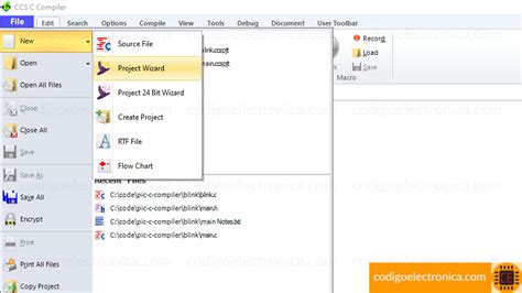 Pic C Compiler Crear Proyecto Codigoelectronica