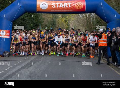 Brentwood Essex 24th Mar 2024 Brentwood Half Marathon Brentwood Essex