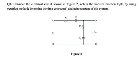Solved Q2 Consider The Electrical Circuit Shown In Figure