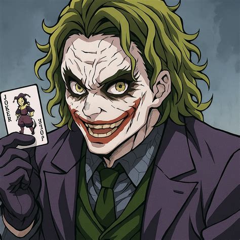 Dark Knight Joker In Demon Slayer Art Style Fandom