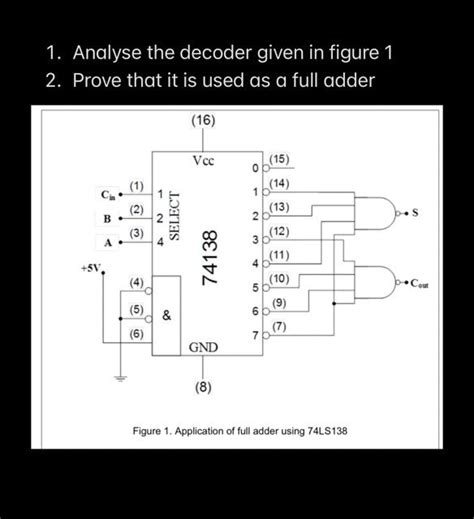 1 Analyse The Decoder Given In Figure 1 2 Prove That It Is Used As A