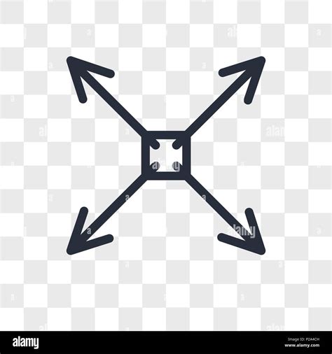 Expand Vector Icon Isolated On Transparent Background Expand Logo
