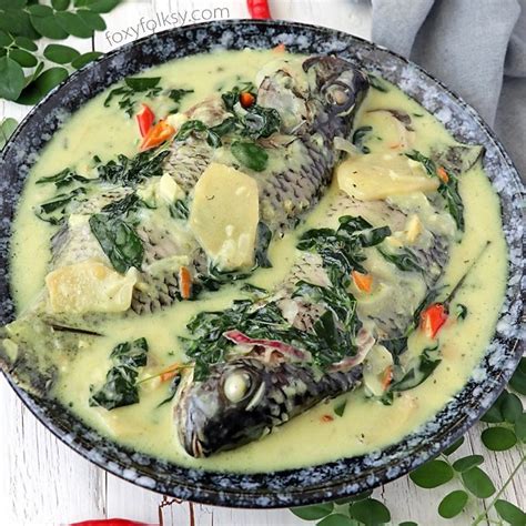 Ginataang Tilapia Tilapia In Spicy Coconut Milk Foxy Folksy