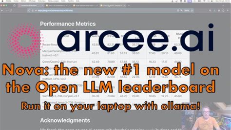 Introducing Arcee Nova The Top Open Source Hugging Face Model Mark Mcquade Posted On The