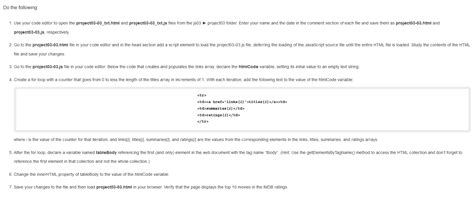 solved project03 03 js respectively file and save your