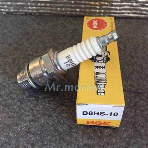 หัวเทียนเรือ Ngk B8hs 10 ใช้กับเครื่องยนต์เรือ Yamaha เครื่อง 2จังหวะ