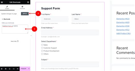 How To Create Support Form Using Metform
