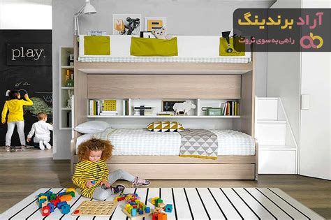قیمت تخت دو طبقه کشویی نوجوان آراد برندینگ