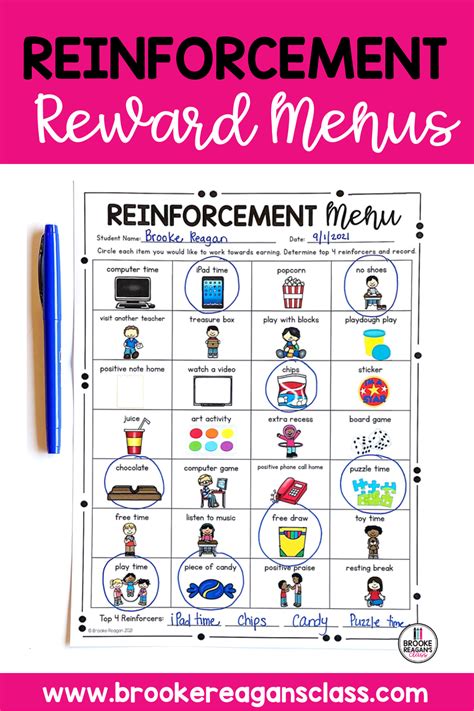 Positive Reinforcement Menus Artofit