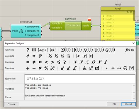 Expression Editor Grasshopper Mcneel Forum