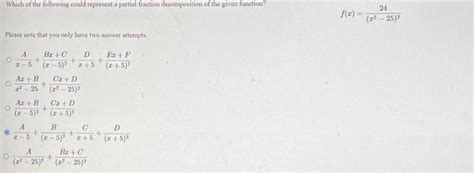 Solved Which Of The Following Could Represent A Partial Chegg