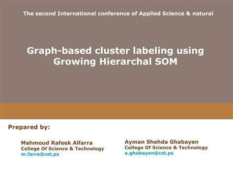 Graph Based Cluster Labeling Using Ghsom Ppt