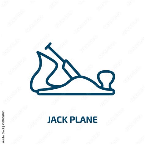 Jack Plane Icon From Construction Tools Collection Thin Linear Jack