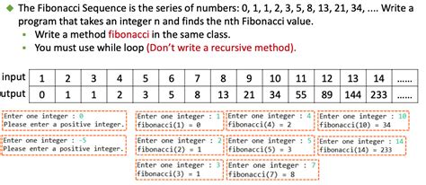 Solved How Can I Include My Code As Method Fibonacci In The Chegg Com