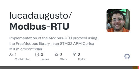 Github Lucadaugusto Modbus Rtu Implementation Of The Modbus Rtu Protocol Using The Freemodbus