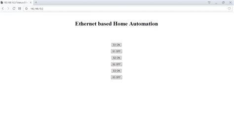 Ethernet Based Home Automation Using Arduino Iot