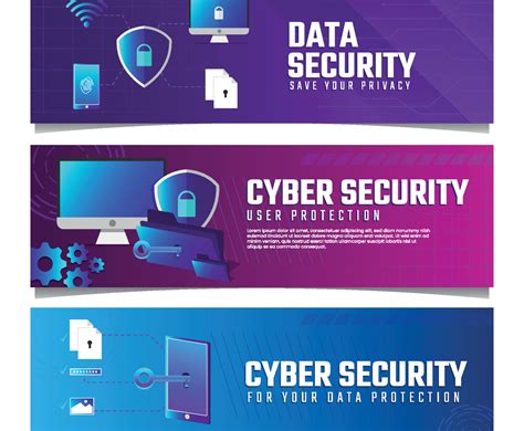 Cyber Security Banner Vector Art And Graphics