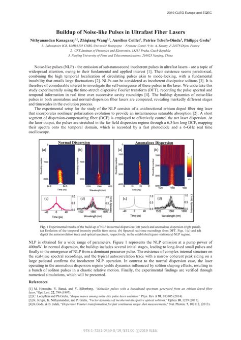 Pdf Buildup Of Noise Like Pulses In Ultrafast Fiber Lasers