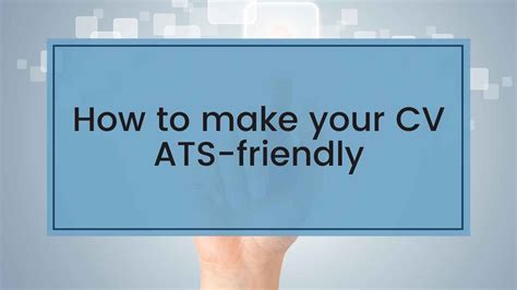 How To Create An ATS Friendly CV HalloGermany