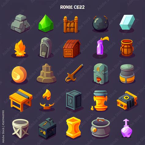 2d Game Asset Pack 2d Platformer Game Assets 2d Game Asset Pack Stock Illustration Adobe Stock