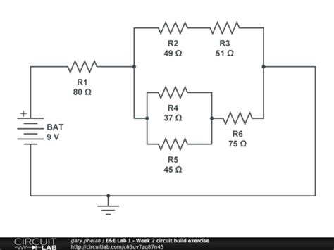 E E Lab 1 Week 2 Circuit Build Exercise CircuitLab E E Lab 1 Week 2 Circuit Build Exercise CircuitLab