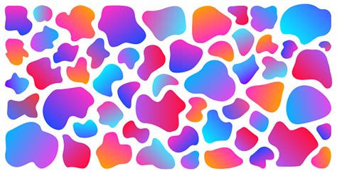 그라데이션 추상 액체 모양 세트 유기 유체 원소 컬러 현대 그래픽 요소 역동적인 미래 지향적인 모양 벡터 그림입니다 0명에 대한 스톡 벡터 아트 및 기타 이미지 Istock