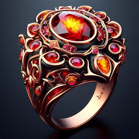 Premium Photo A Ring With A Firework Ring On It