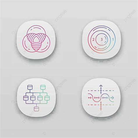 Uiux App Icons For Statistical And Marketing Analysis Vector