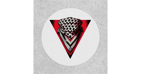 Inverted Red Triangle Keffiyeh Patch Zazzle