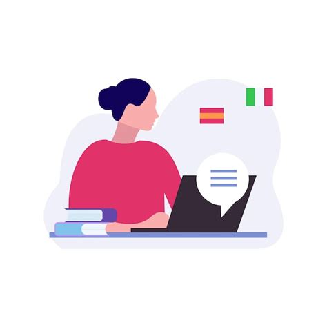 Premium Vector Girl Taking Class On Laptop