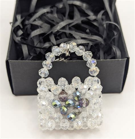 ბართი ბრელოკი გამჭვირვალე ჩანთა ინტეგრირებული ჭრელი ნაცრისფერი გულით Veli Store