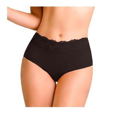 Pantaleta Berlei Para Mujer Completa Talla Con Encaje Negro Talla Eg
