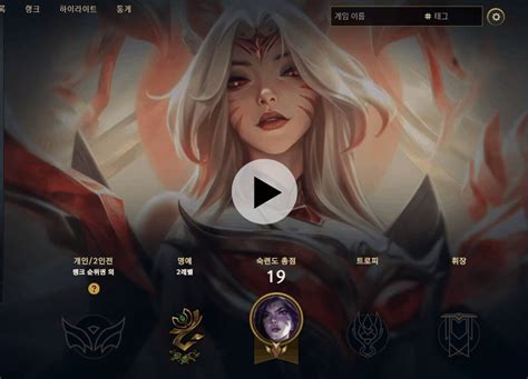 페이커 아리 움직이는 내정보 배경 롤 리그 오브 레전드 에펨코리아