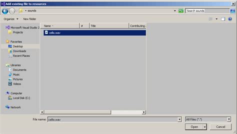 Wpf C Tutorial Playing Audio Files With Sound Player And Media