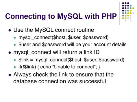 Ppt Mysql And Php Powerpoint Presentation Free Download Id4349566
